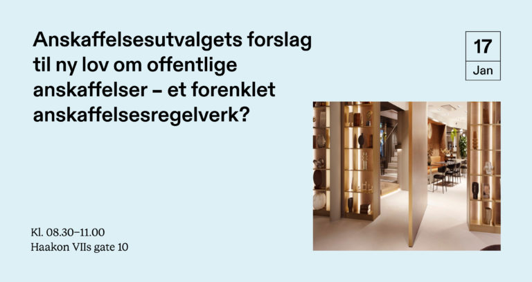 Anskaffelsesutvalgets forslag til ny lov om offentlige anskaffelser – et forenklet ...