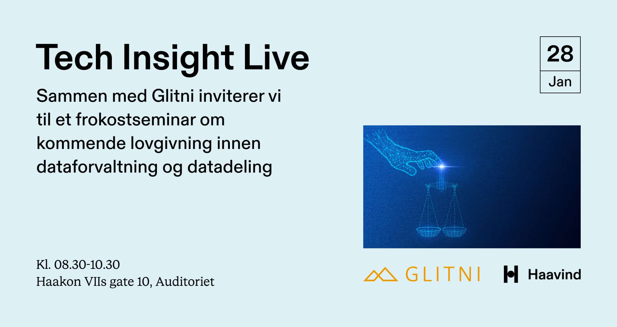 Tech Insight Live med Glitni - Haavind